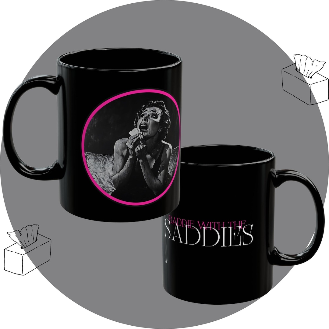 Baddie With the Saddies Mug, Vintage Inspired, Retro Inspired Mug ...