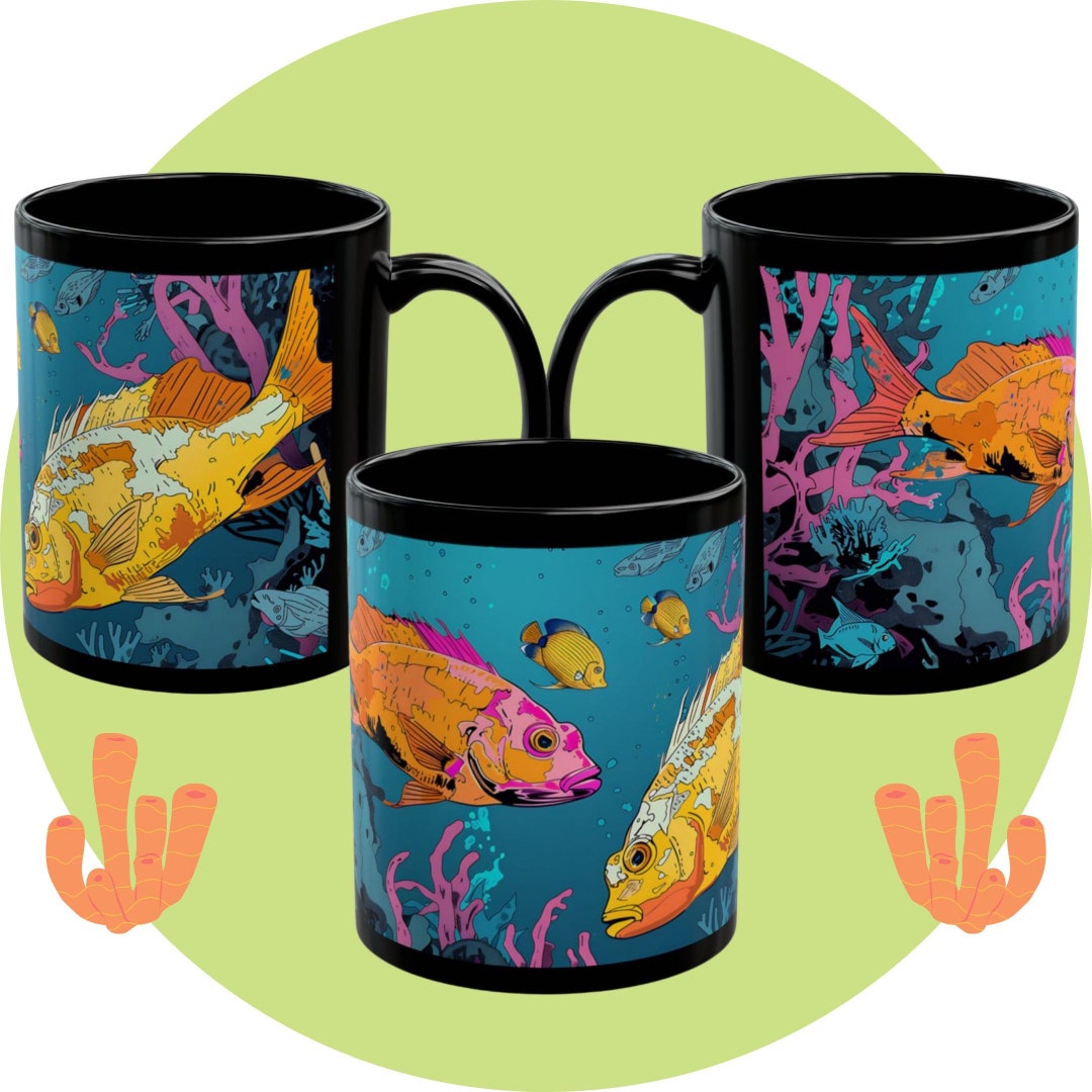 Tropical Fish Mug, Salt Water Fish, Fish Lover Gift, Ocean Lover ...