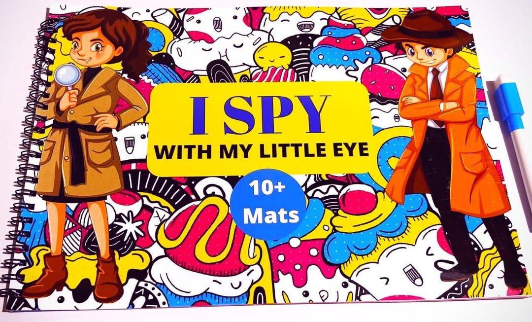 I Spy Reusable Activity Books for Toddlers - Etsy