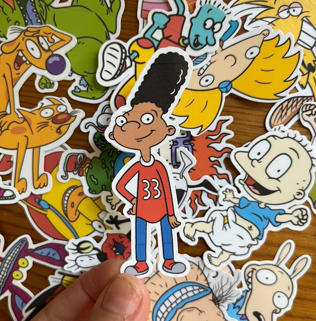 90s Cartoons Hey Arnold Gerald Waterproof Sticker - Etsy