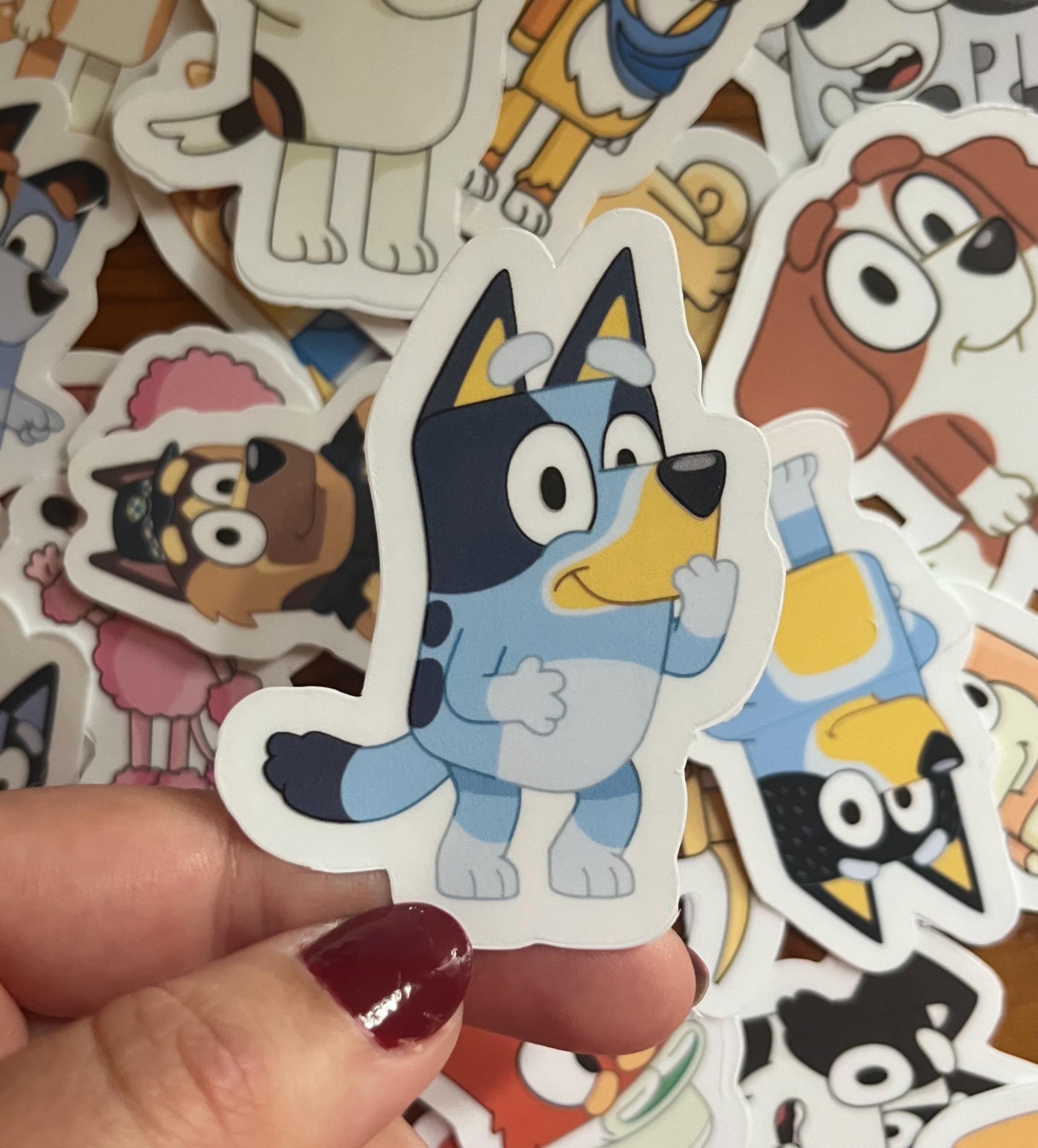 Waterproof Bluey Sticker Giggling Bluey - Etsy