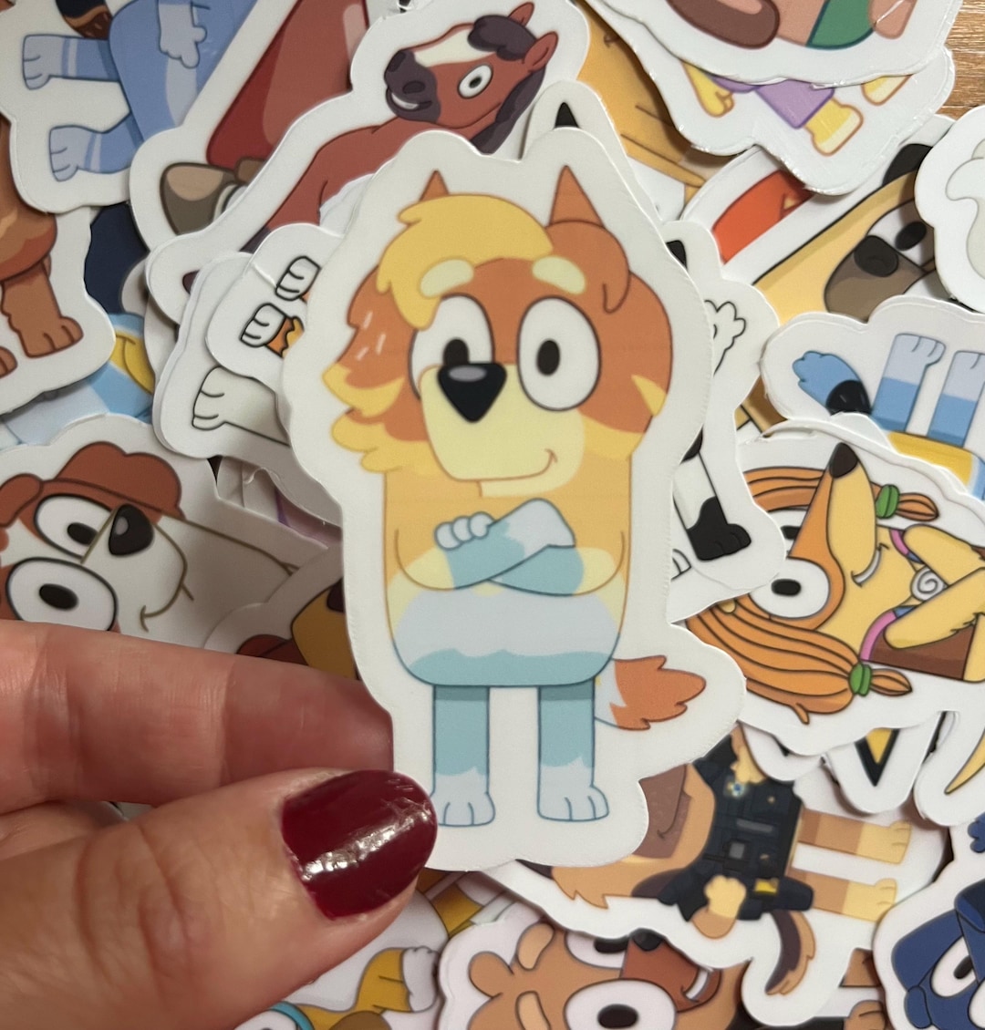 Bluey Sticker Waterproof Uncle Rad Sticker - Etsy