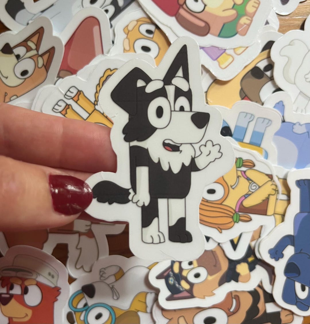 Bluey Sticker Waterproof Mackenzie Sticker - Etsy