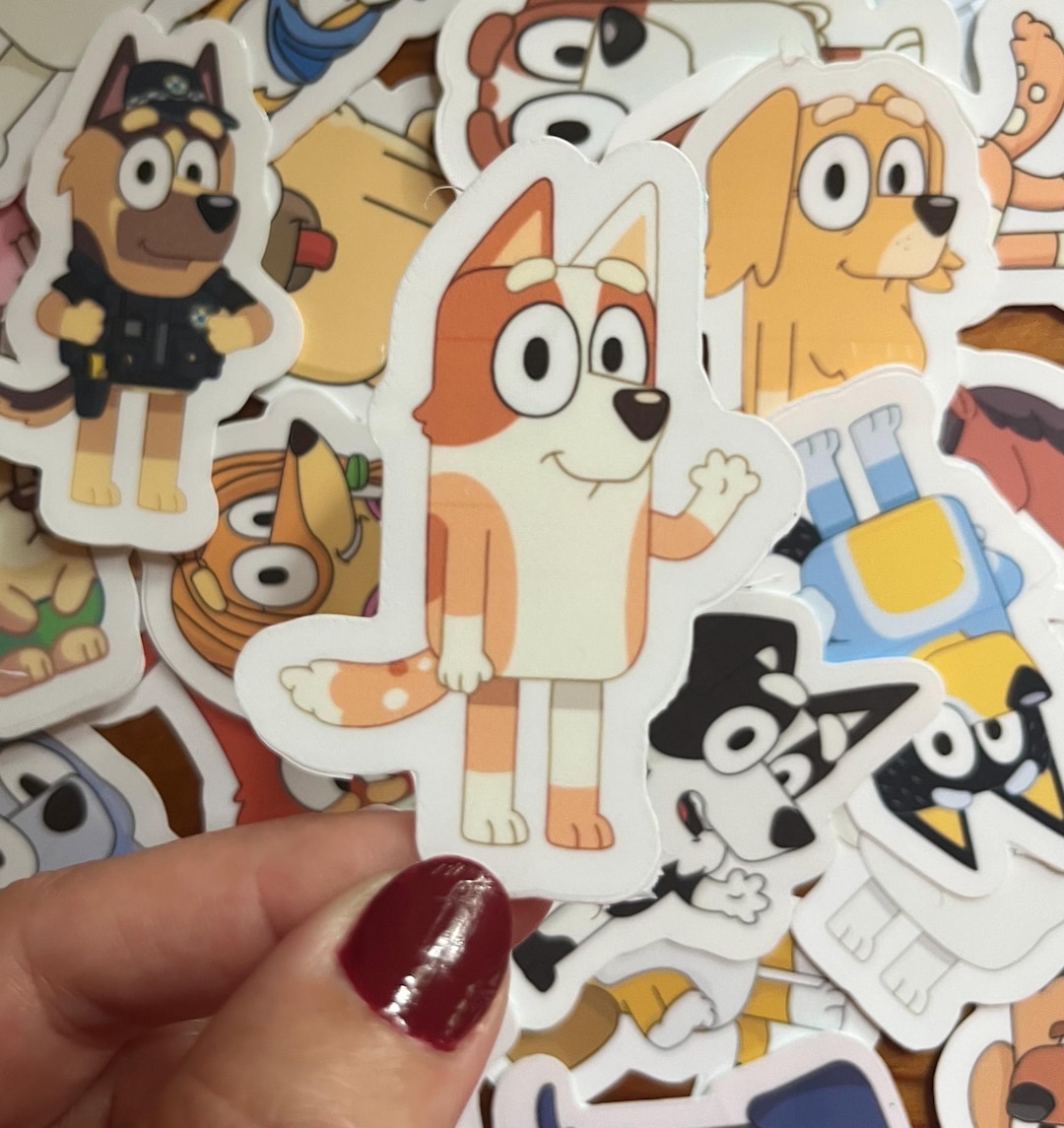 Waterproof Bluey Sticker Auntie Brandy - Etsy