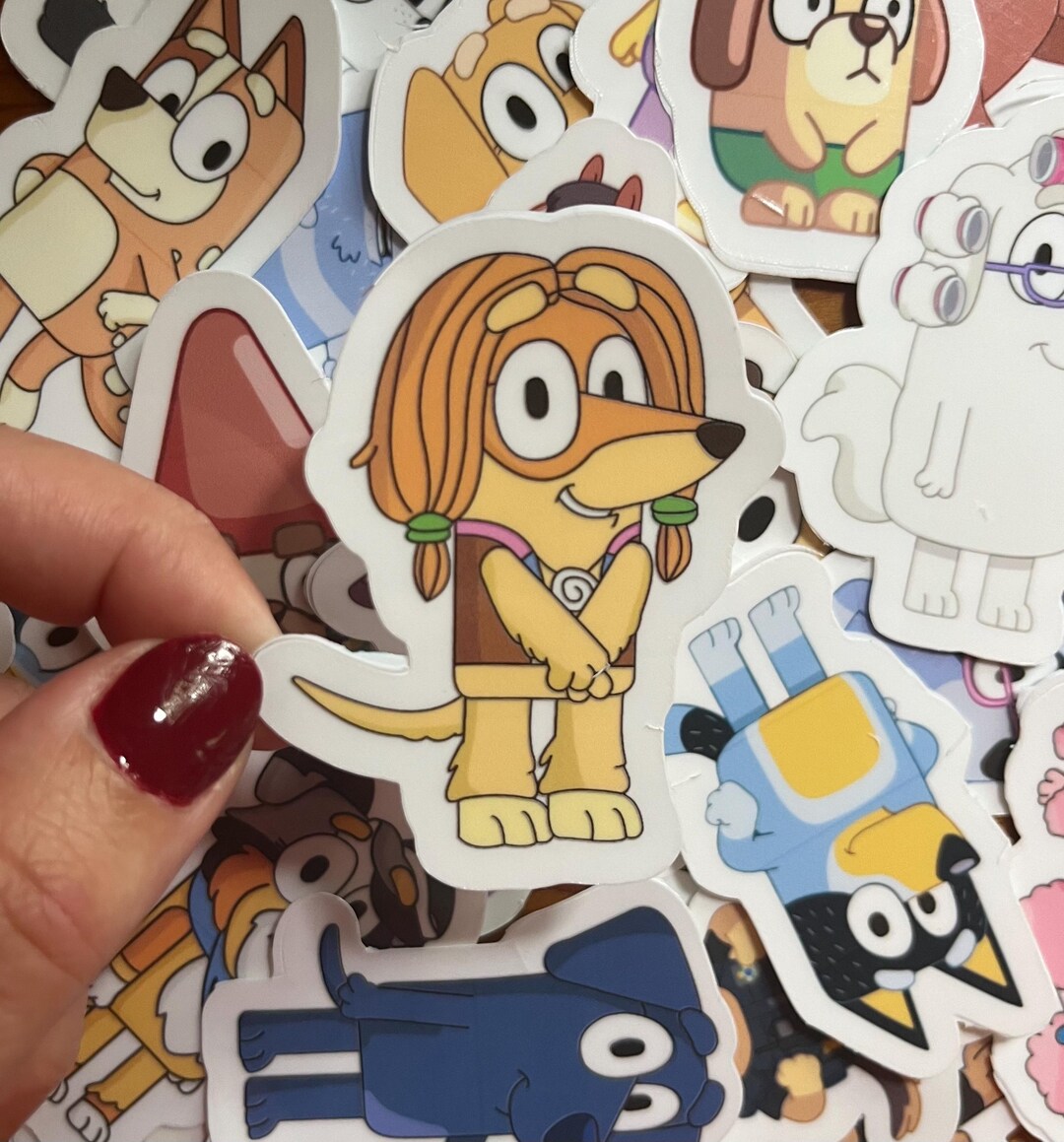 Bluey Sticker Waterproof Indy Sticker - Etsy