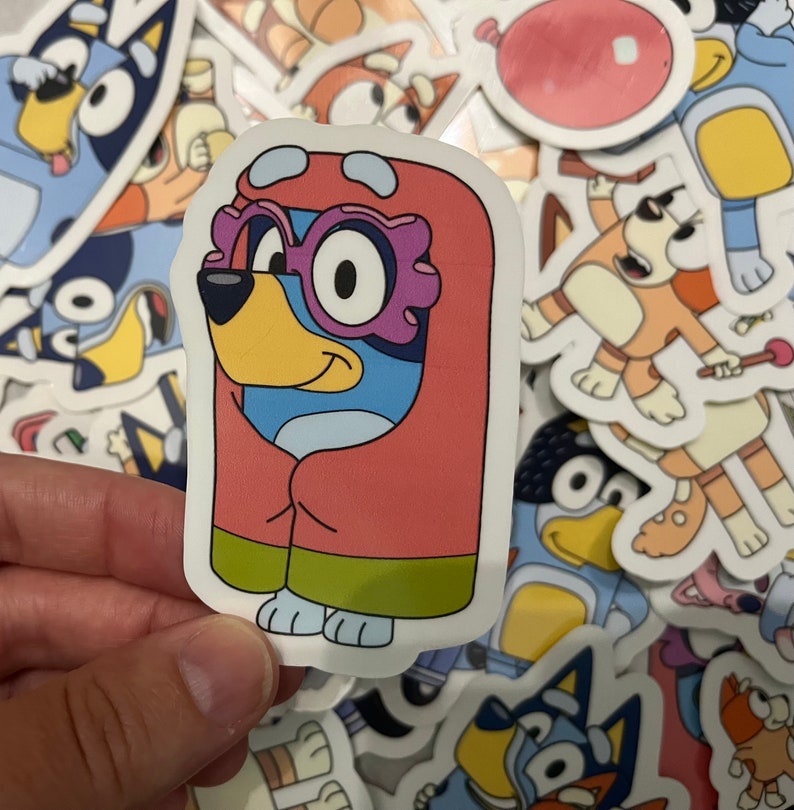 Bluey Waterproof Sticker Granny Janet - Etsy