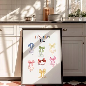 It's Okay to Poster,psychology Poster,motivational Kids Art,classroom ...