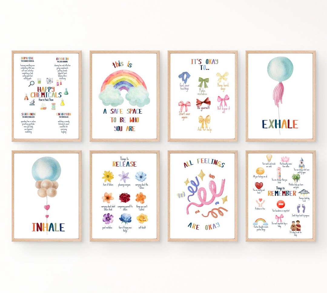 Therapy Office Decor Posters: Mental Health Prints Bundle (digital ...