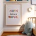 Always Believe in Yourself Poster,growth Mindset Art,motivational ...