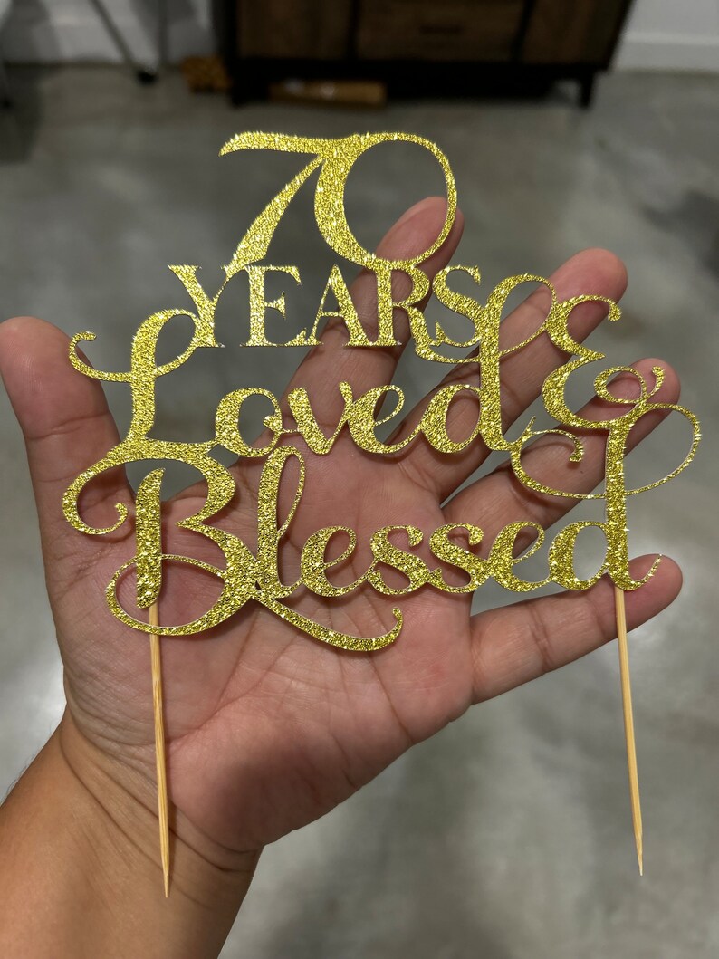 70 Years Loved & Blessed - Etsy