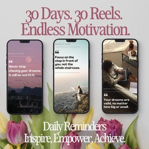30 Motivational Reels - Social Media Growth, MRR & PLR (digital ...