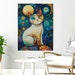 Cosmic Cat Print | Japanese Landscape Art | Unique Home Decor | Galaxy ...