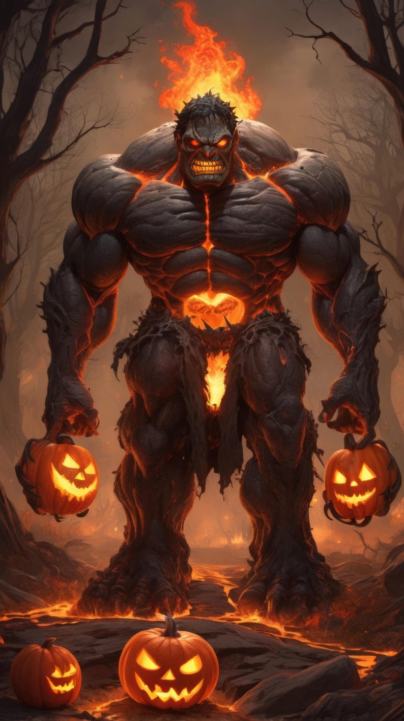 Set of 6 Spooky Halloween Posters – 9:16 Ratio Wall Art Bundle for ...