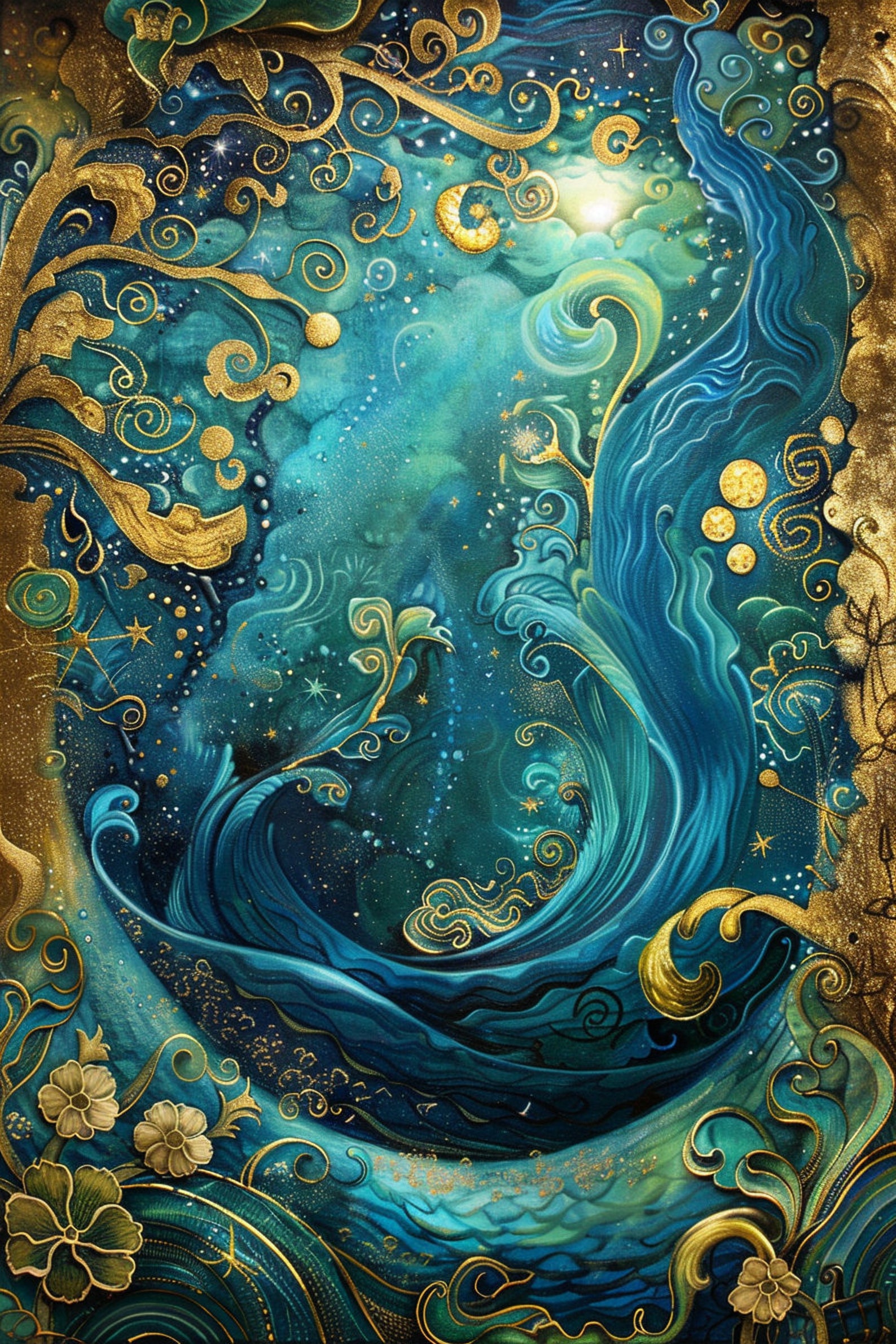 The Way of Water | Tranquil Water Element Paintings Bundle | Set of 3 ...