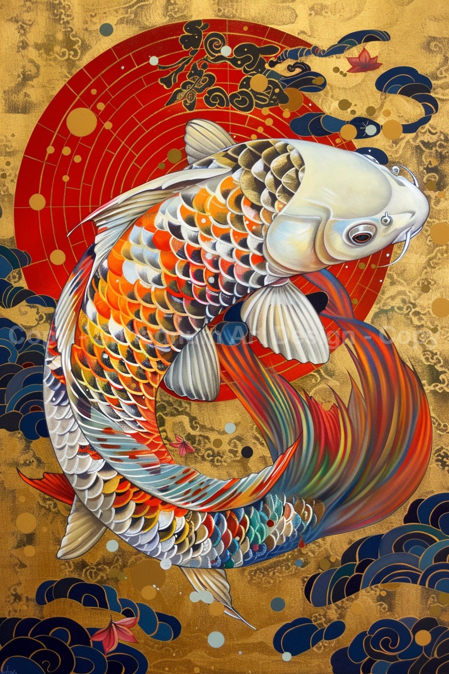 Japanese Koi Fish Painting