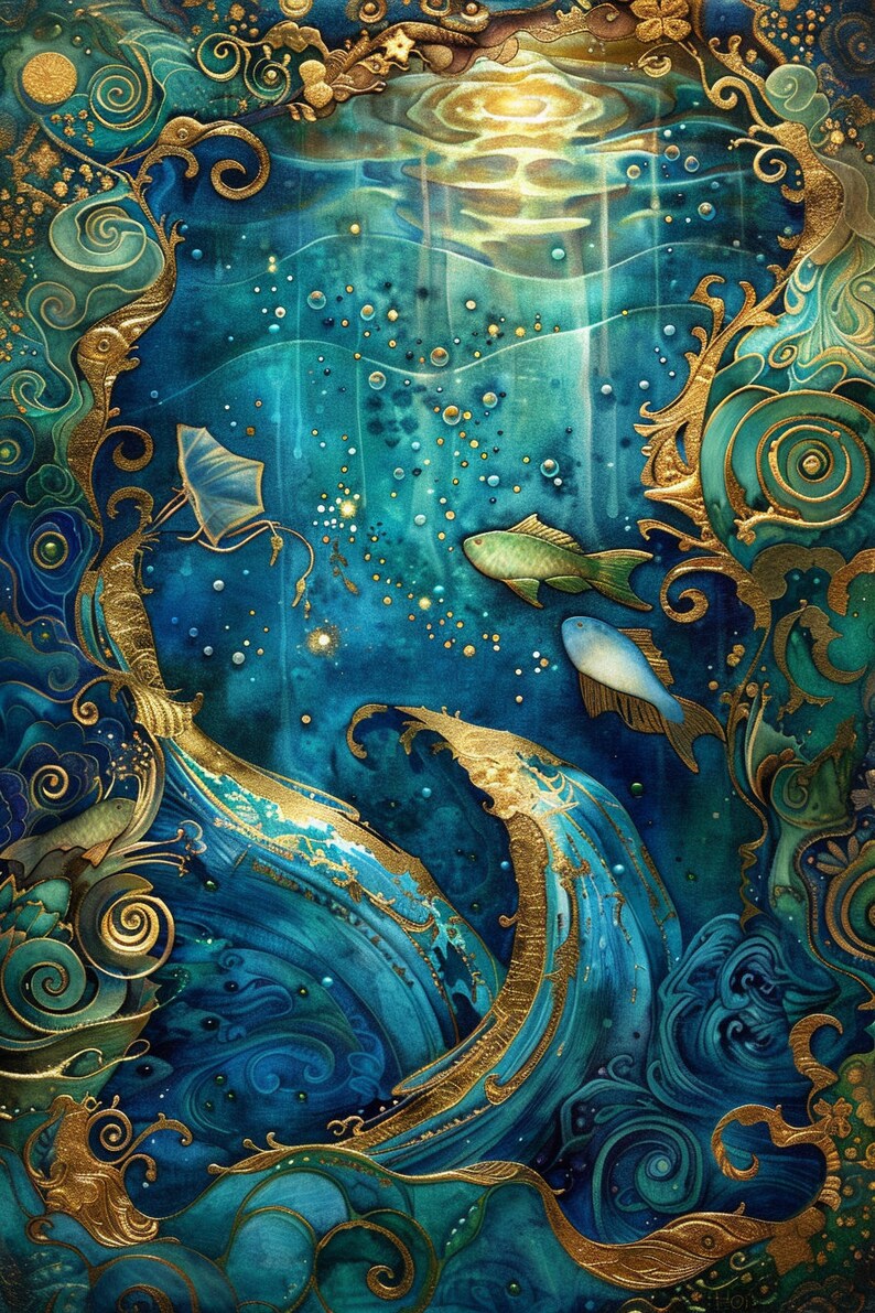 The Way of Water | Tranquil Water Element Paintings Bundle | Set of 3 ...