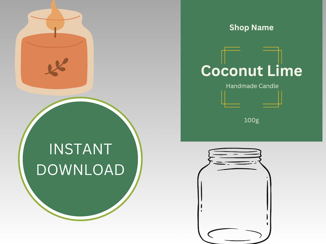 Editable Jar Label - Etsy
