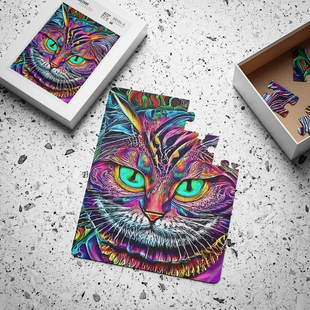 GRAFFITI Kids' Jigsaw Puzzle, 30-piece CHESHIRE CAT - Etsy