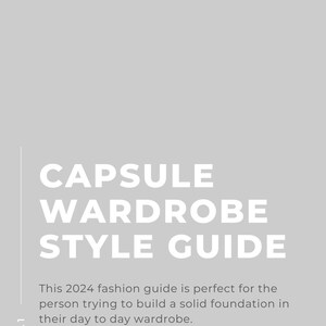 Capsule Wardrobe Style Guide 2024 - Etsy