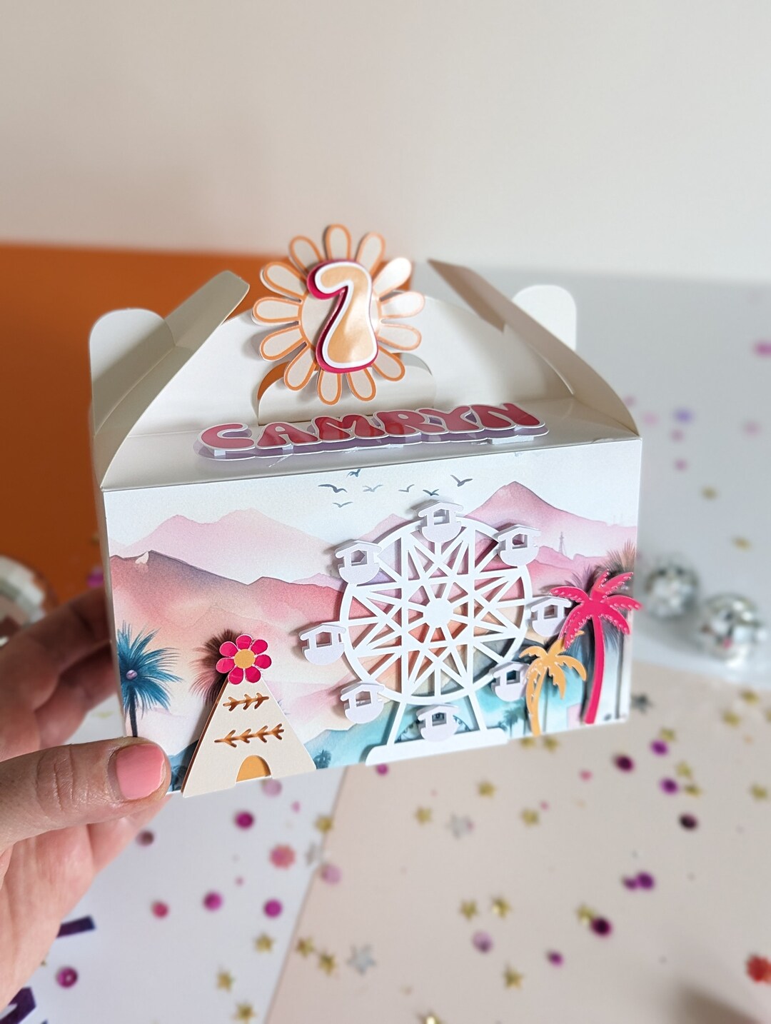 Music Festival Party Favor Boxes 1st Birthday Gift Boxes Festival Treat ...