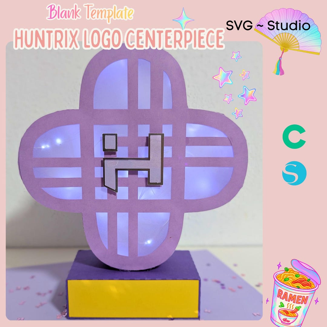 Centro de mesa SVG inspirado en KPop / Decoración de fiesta de ...