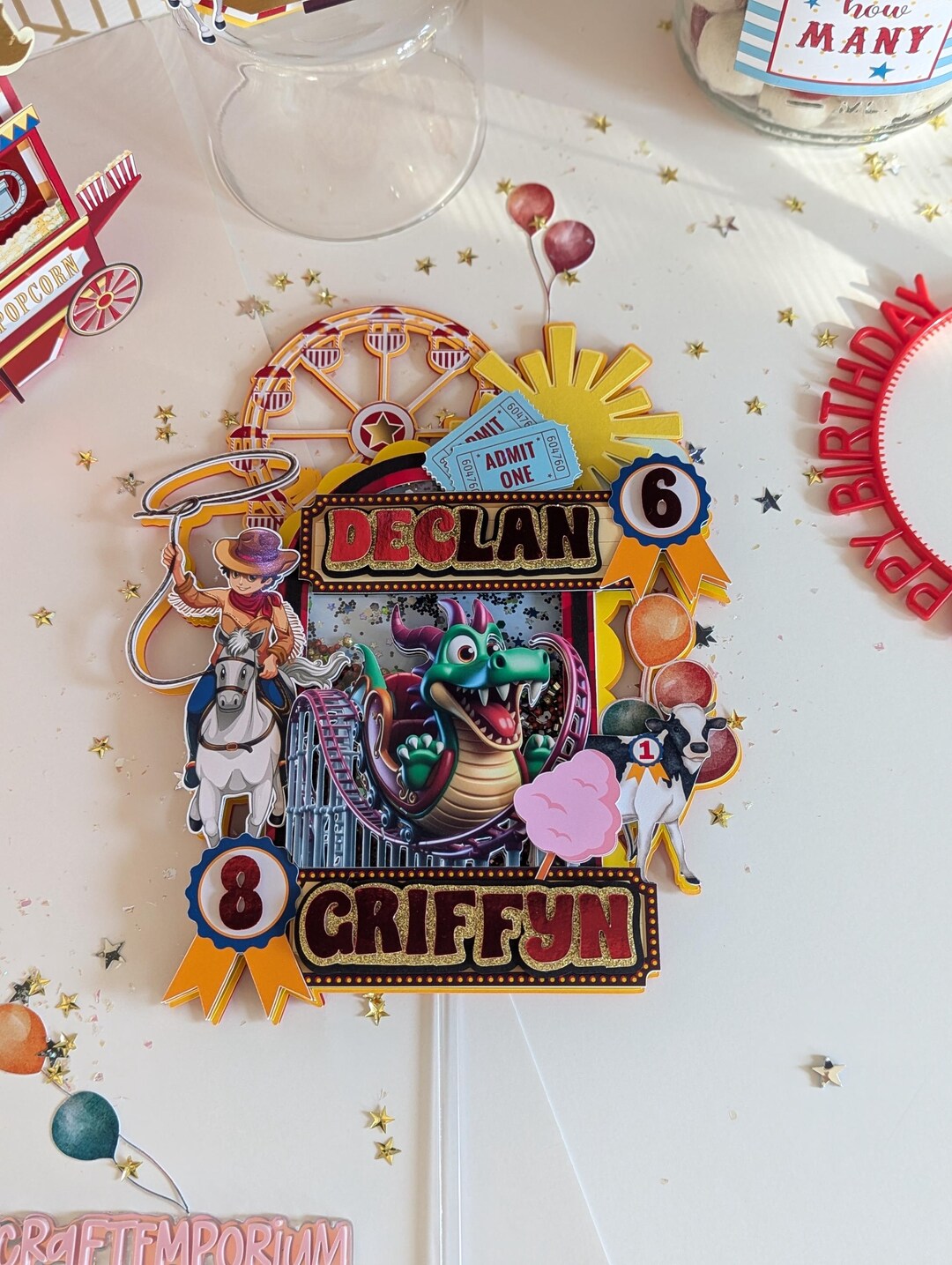 County Fair Layered Cake Topper - Perfect for Carnival Themed Parties ...