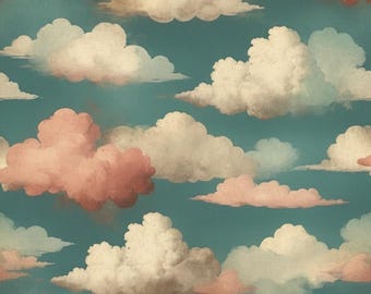 Vintage Cloud Art - Etsy