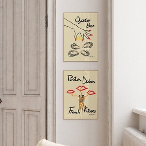 Oyster Bar Print | Seafood Print | Fish Print | Modern Kitchen Art ...