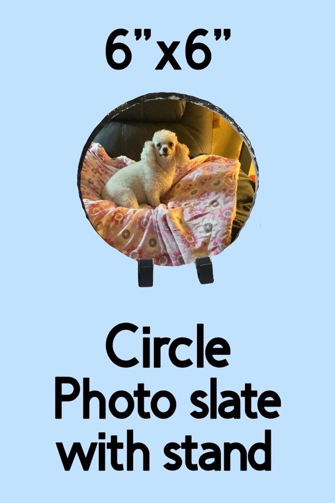 6x6 Circle Photo Slate - Etsy