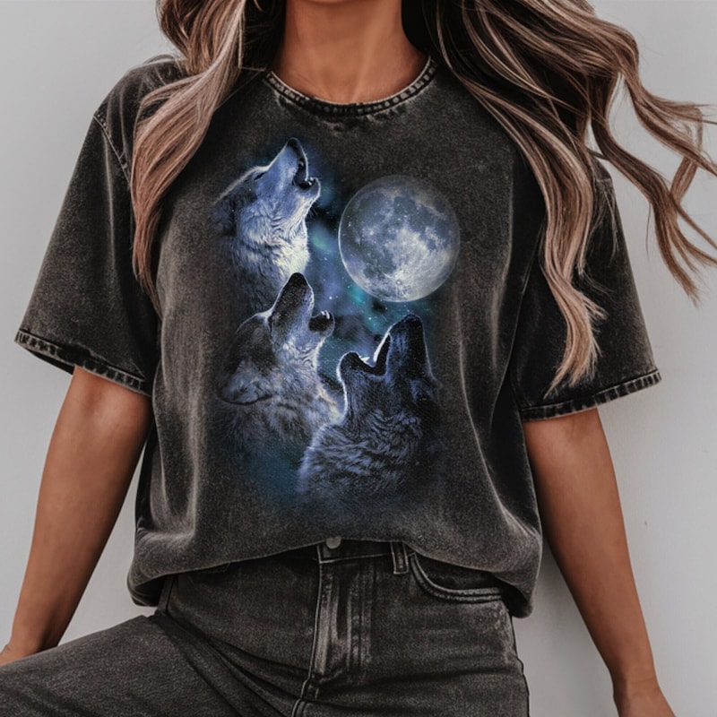 Galaxy Wolf Shirt - Etsy