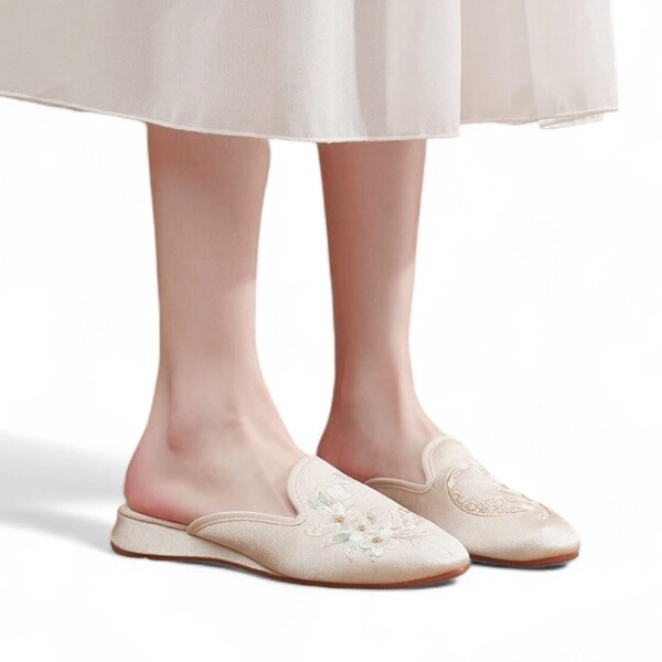 Satin Slippers - Etsy