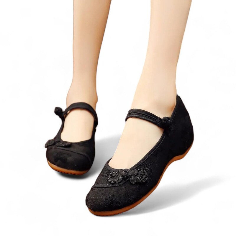 Black Chinese Style Shoes - Etsy