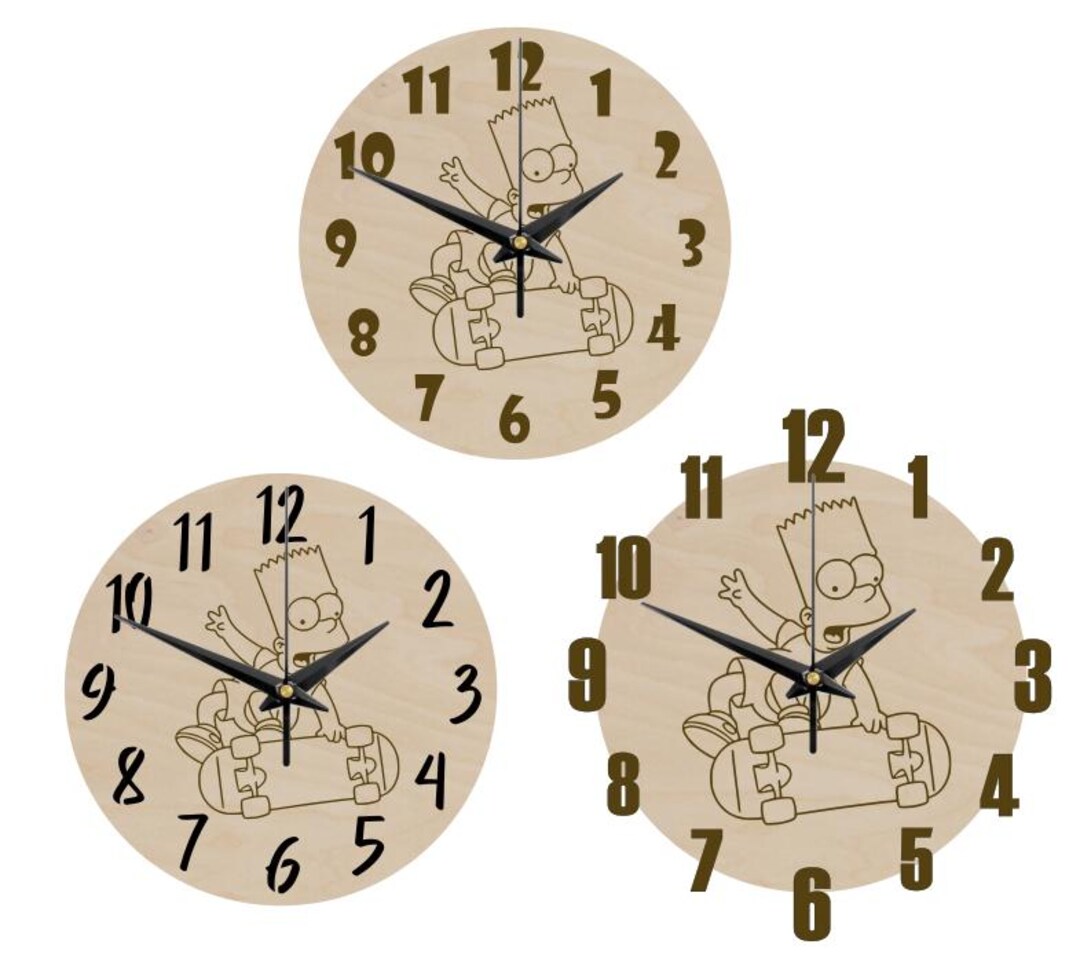 Wall Clock (26cm) - the Simpsons - 3 Variants - Etsy