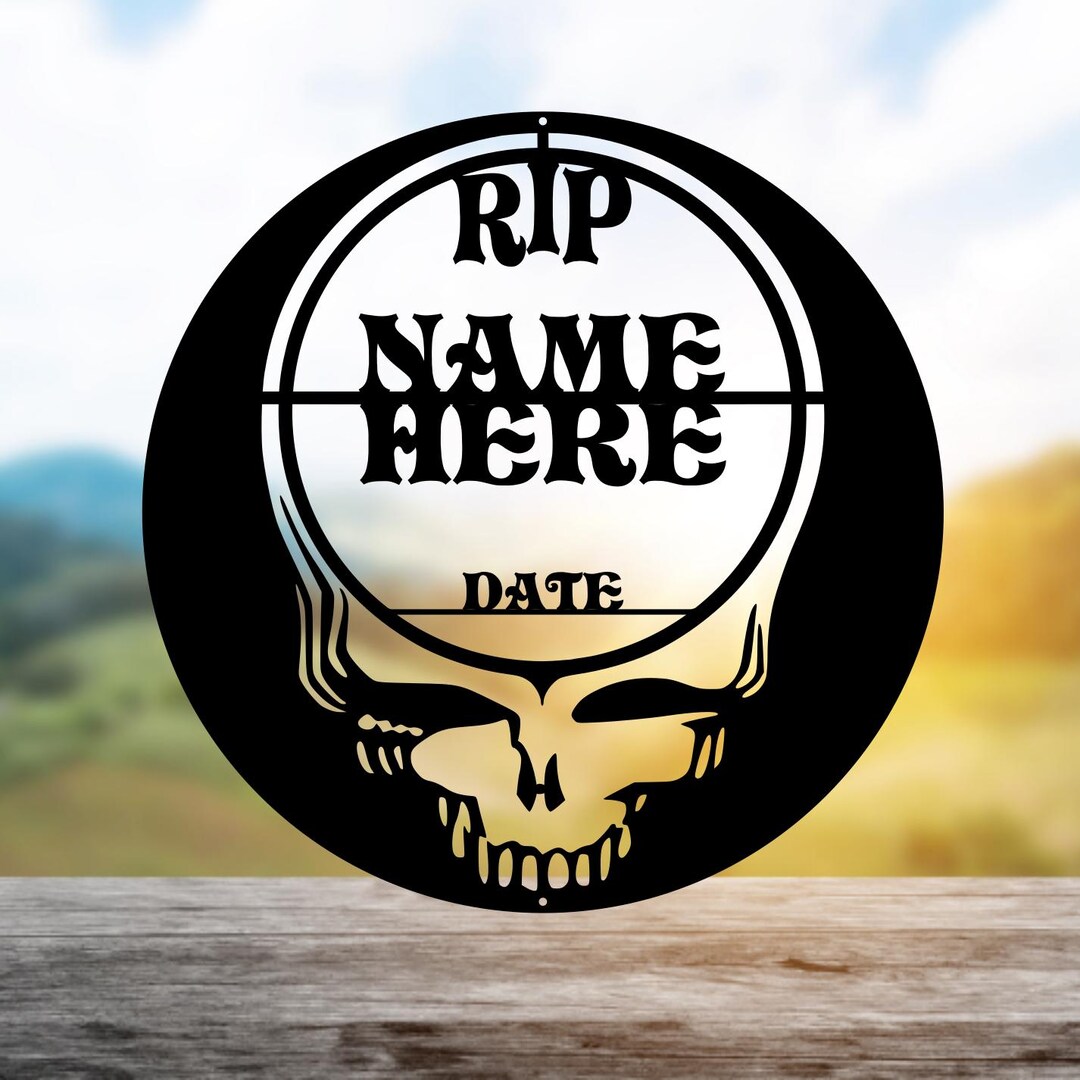 Custom Metal Memorial Stealie - Etsy