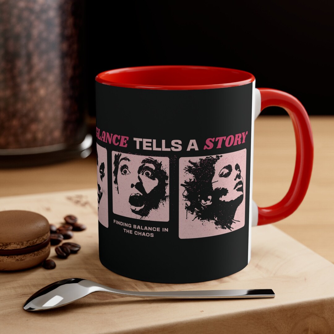 Emotions Speak Coffee Mug, Illustrated Facial Expressions & Phrases ...