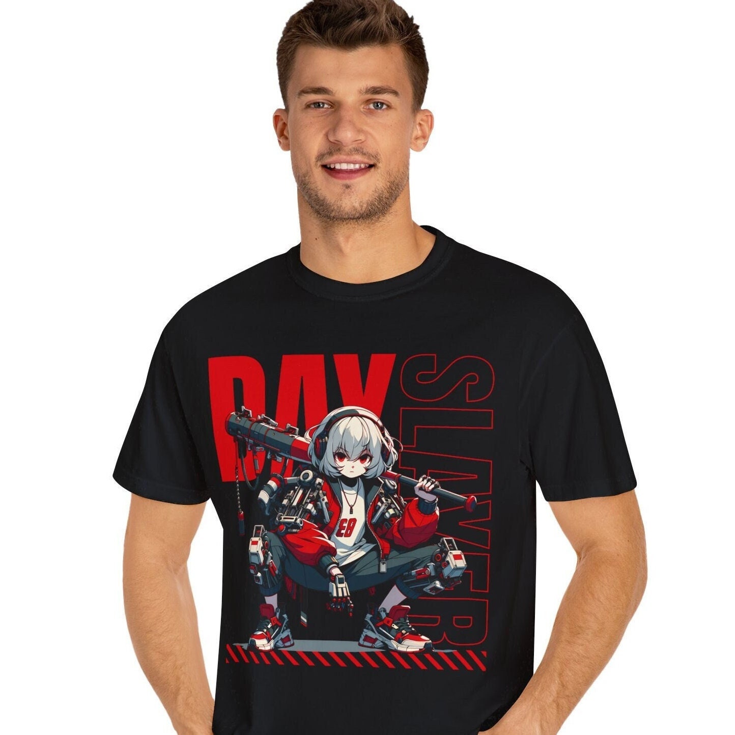 Day Slayer Graphic Tee, Anime Warrior Empowerment Shirt, Mental ...