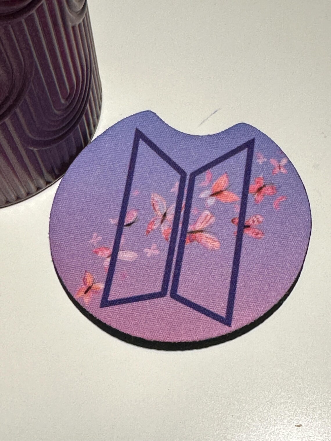 BTS Car Coaster, BTS Car Accessory, Kpop Car Coaster, Kpop Car ...