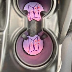 BTS Car Coaster, BTS Car Accessory, Kpop Car Coaster, Kpop Car ...