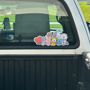 BT21 Car Decals: Laminated BTS Logo Vinyl Decals - Etsy