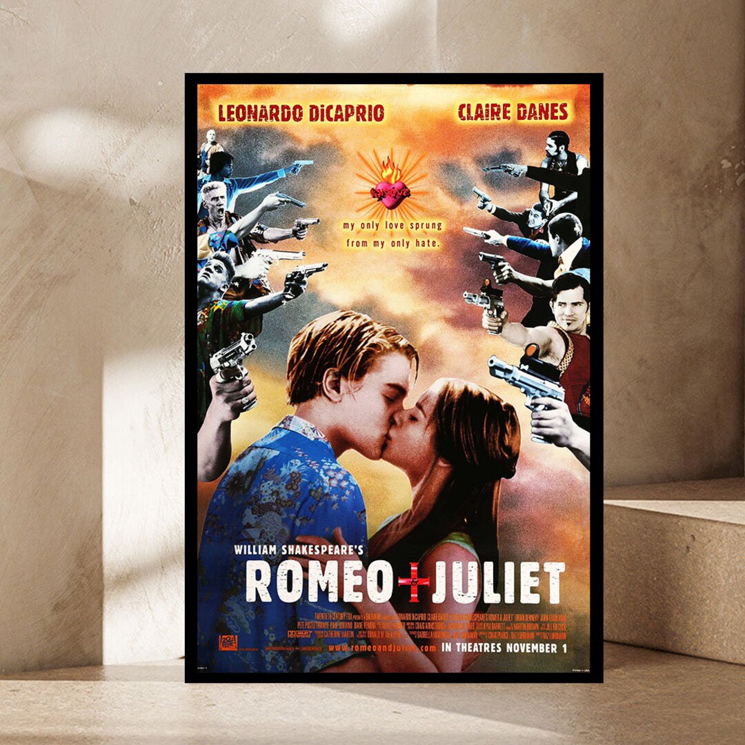 Romeo and Juliet Movie Poster High Quality Canvas Multiple Sizes ...