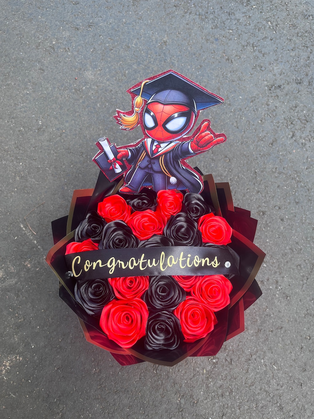Graduation Eternal Ribbon Roses Bouquet / Ramos De Rosas Eternas Para ...