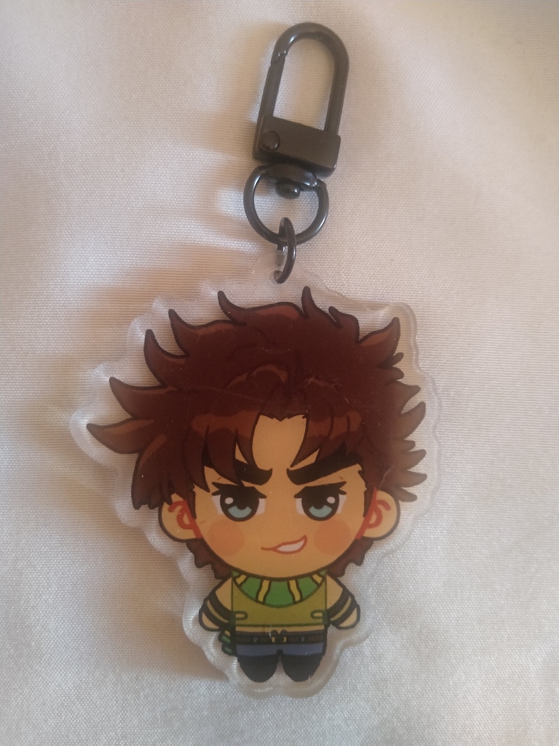 Joseph Joestar Acrylic Charms Keychain Jojo's Bizarre Adventure - Etsy
