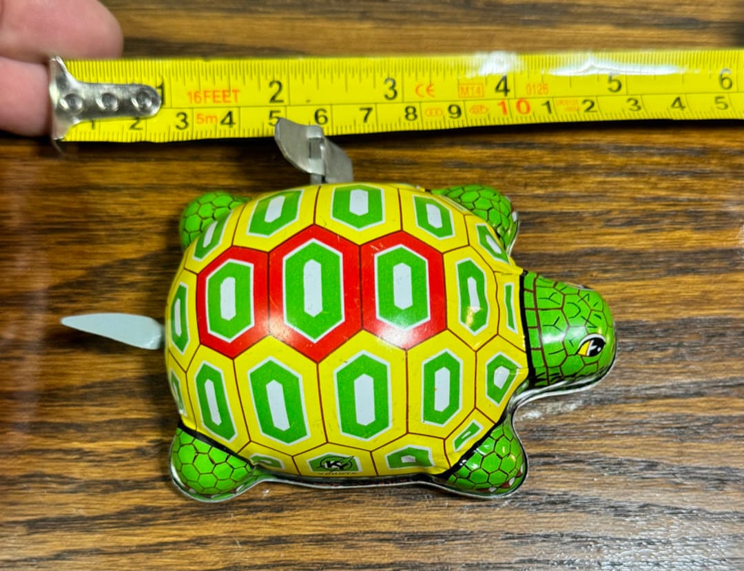 Yokota Tin Wind-up TOY Turtle 1960s Japan - Etsy
