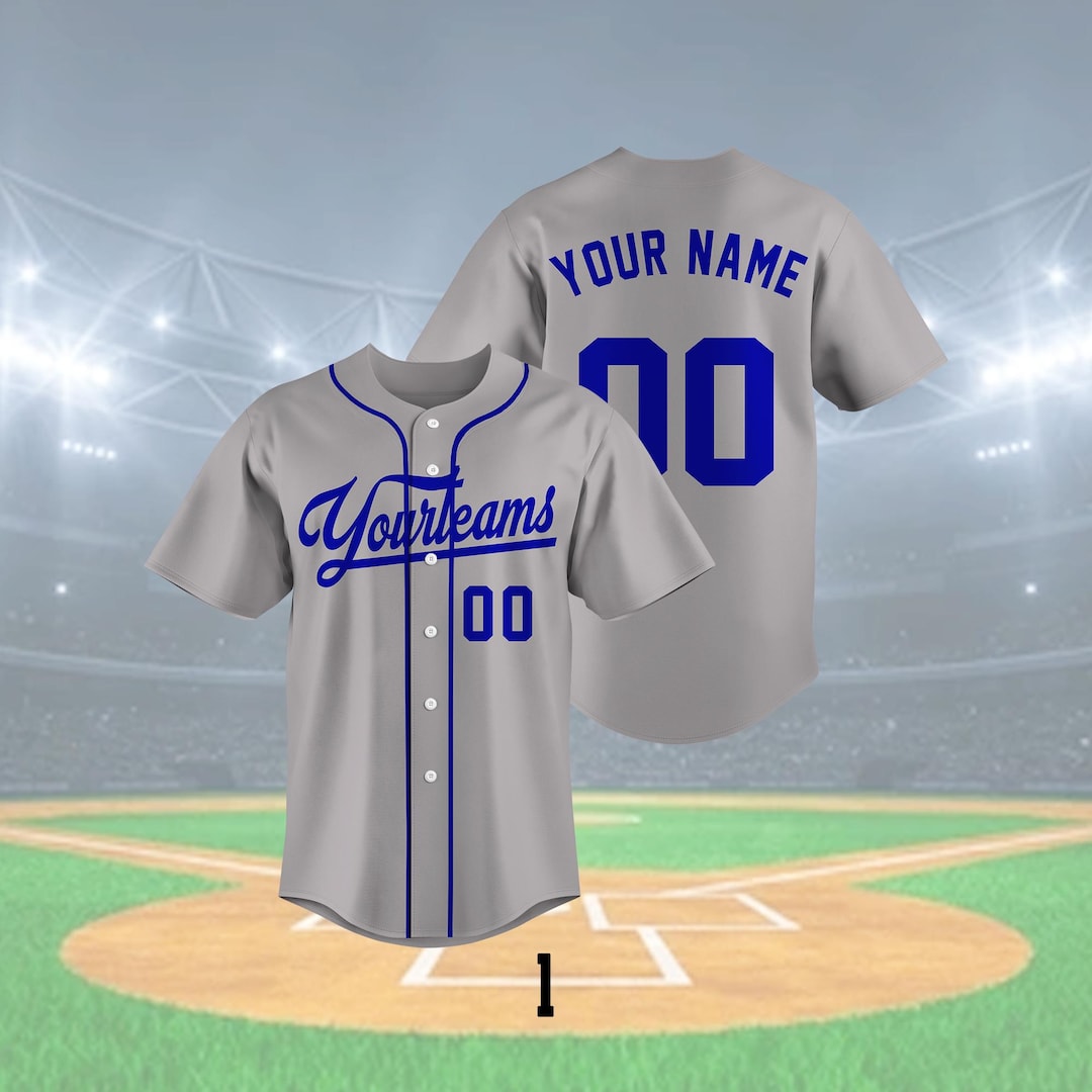 Personalized Name Number Baseball Vintage Jersey, Custom Throwback ...