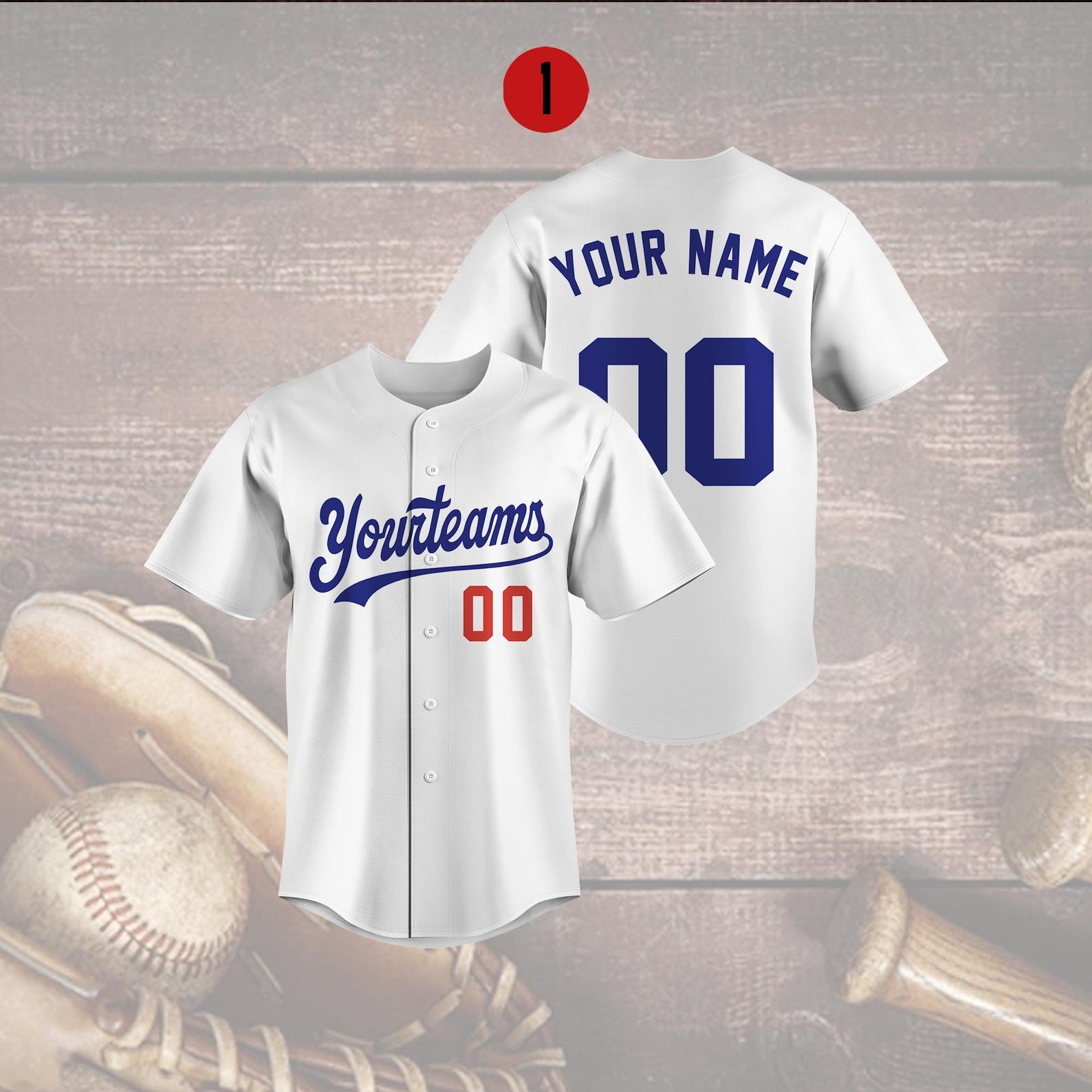 Personalized Team Name Number Baseball Vintage White Jersey, Custom ...