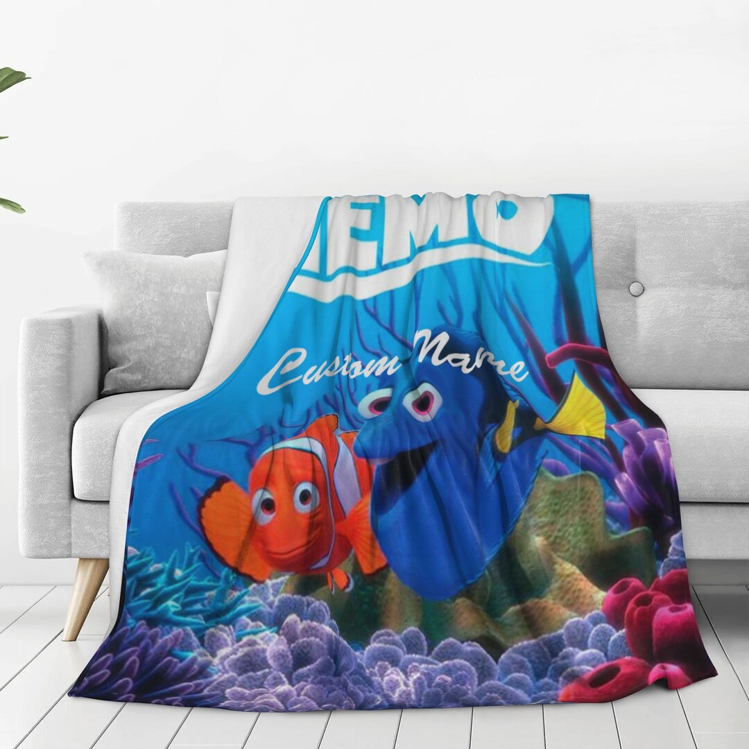 Custom Name Blanket Disney Finding Nemo Blanket Fleece Throw Blanket ...