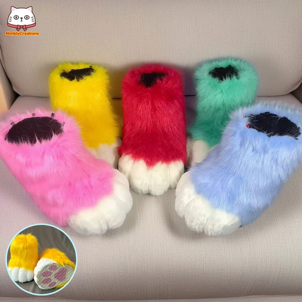 Furry Feet Paws - Etsy