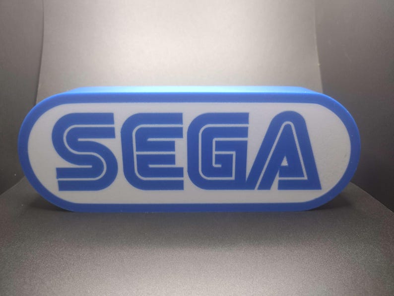 Sega LED Sign | Display Shelf - Etsy