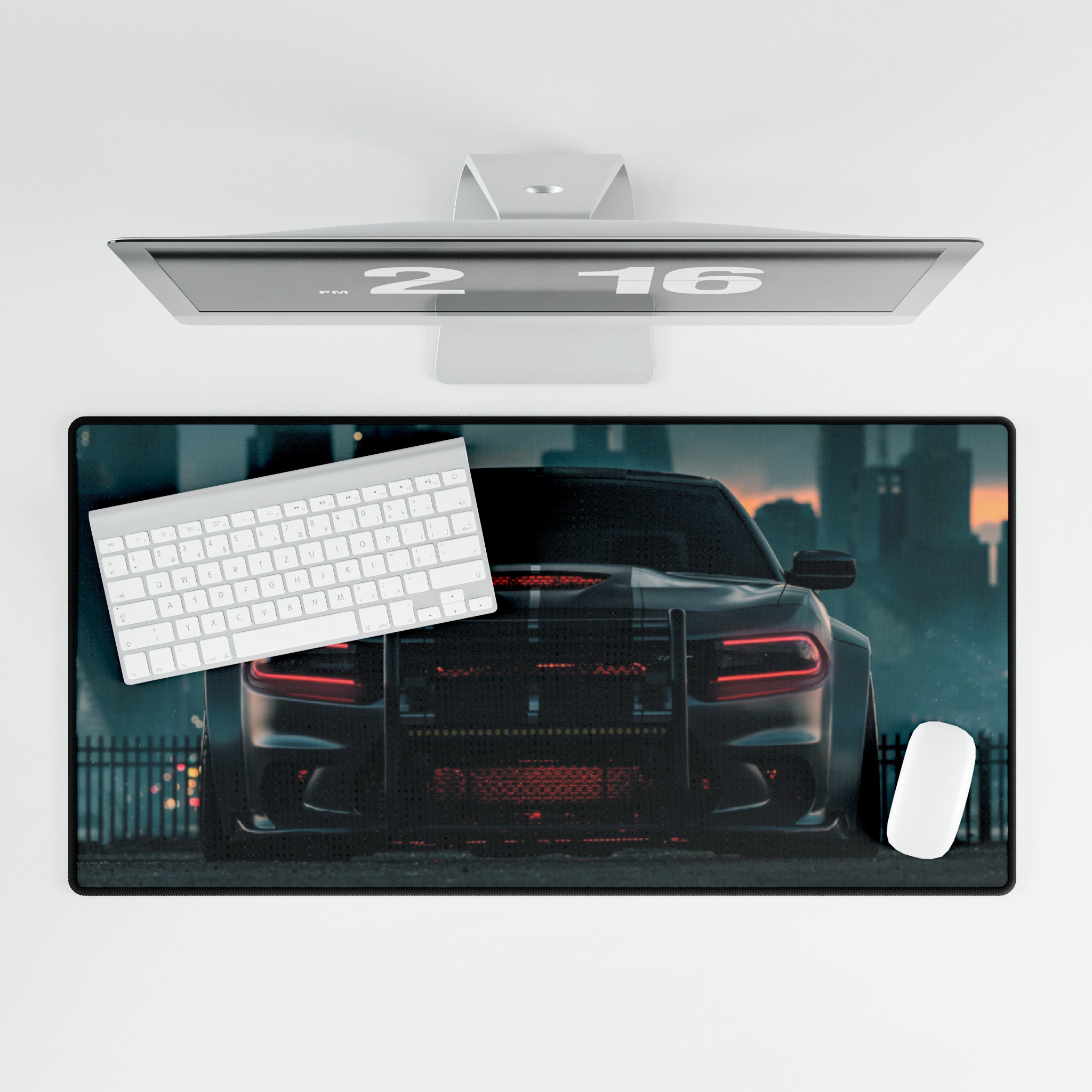 Dodge Charger Hellcat Demon Eyes Desk Mat, Gaming Mouse Pad for Car ...