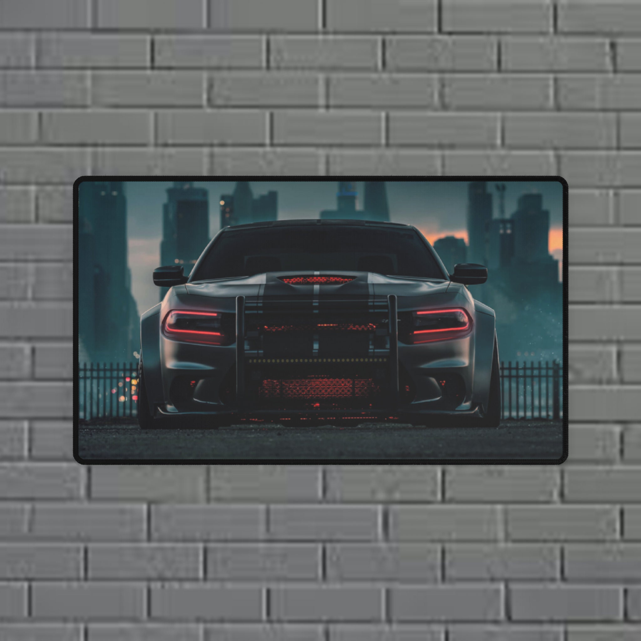 Dodge Charger Hellcat Demon Eyes Desk Mat, Gaming Mouse Pad for Car ...